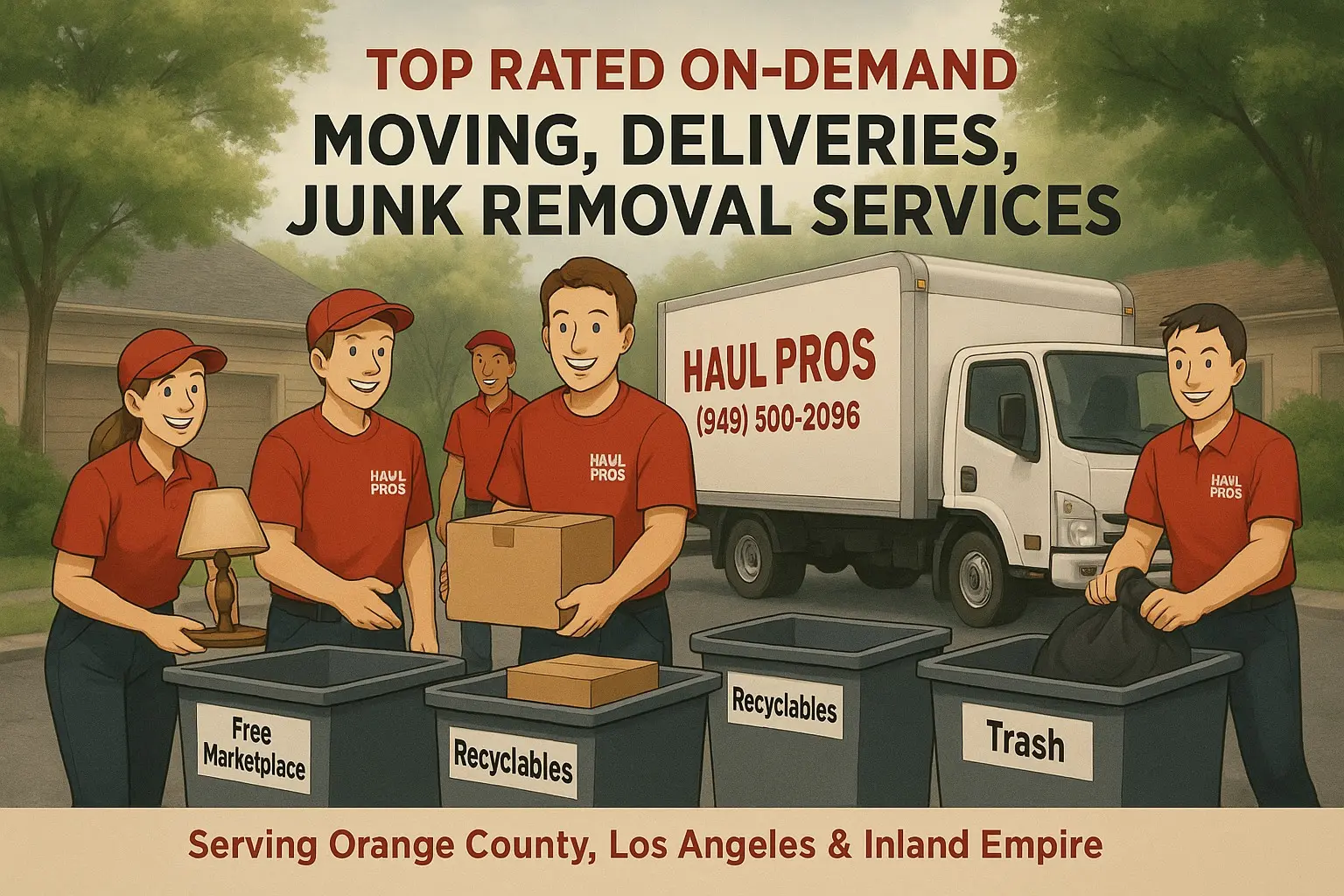On-Demand Moving & Junk Removal Services OC | HAUL PROS